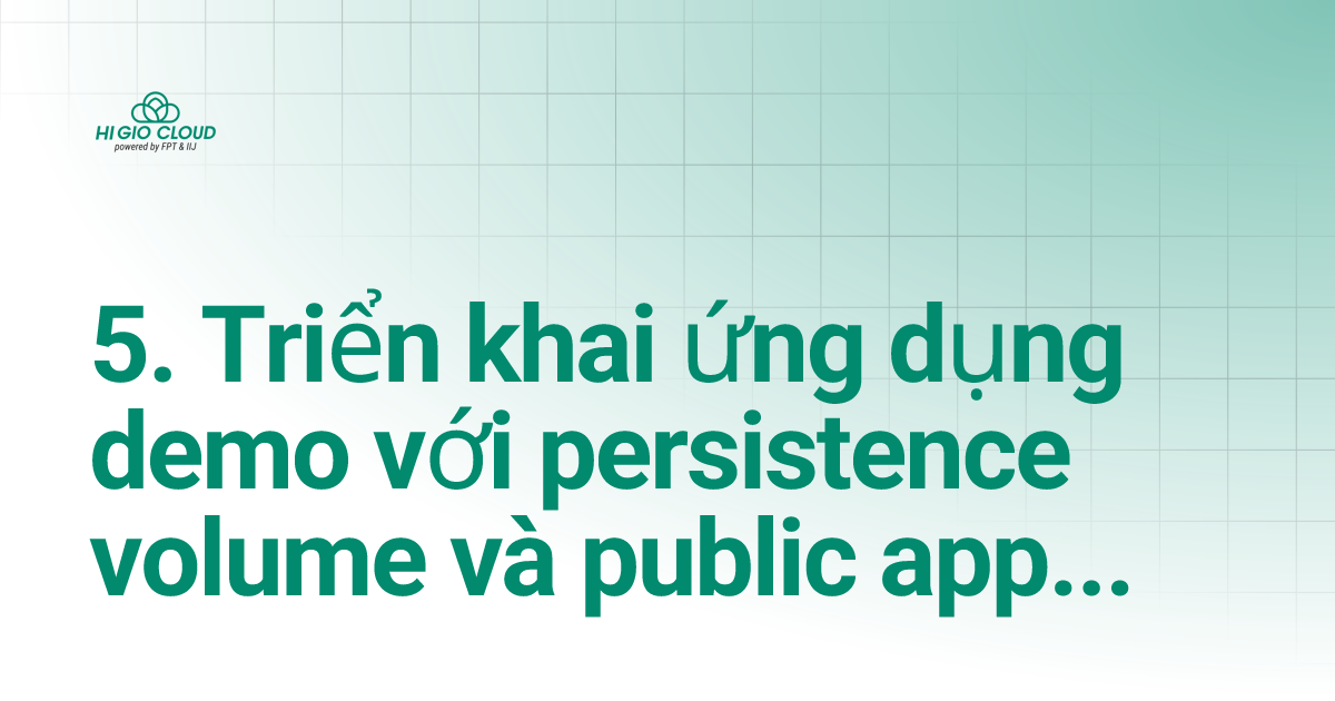 5. Triển khai ứng dụng demo với persistence volume và public app qua ingress controller | HI GIO ...